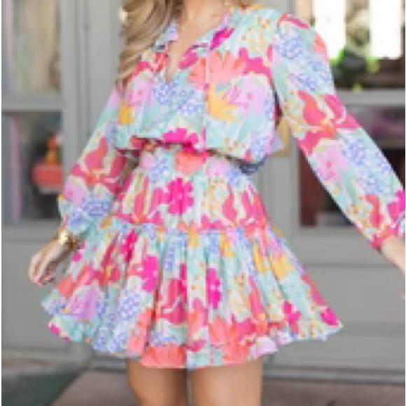 Dresses | Bnwt Fun Flirty Mini Dress In Great Summer Colors Xl | Poshmark